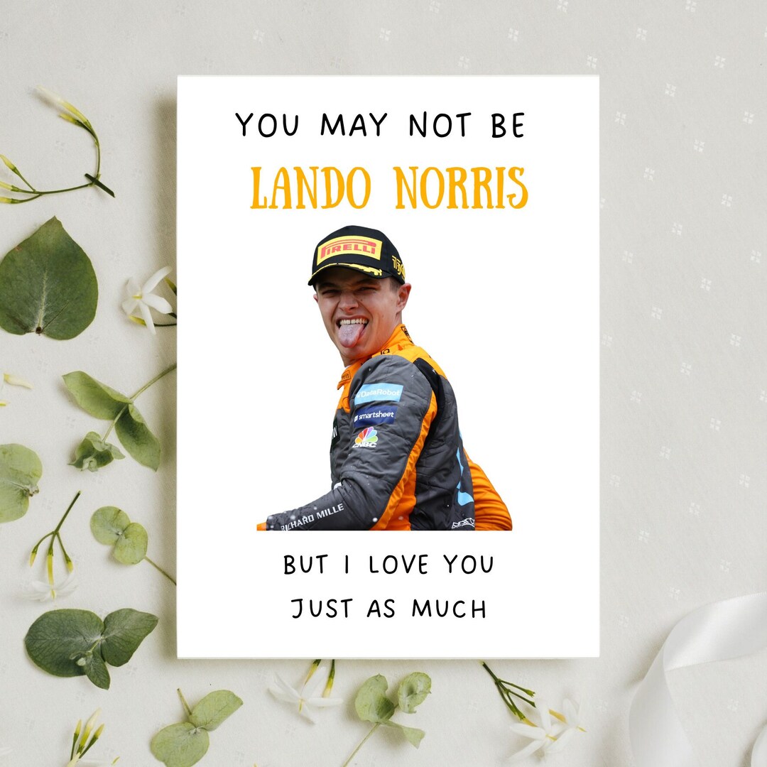 Lando Norris Greeting Card Formula One Greeting Card Motorsport ...