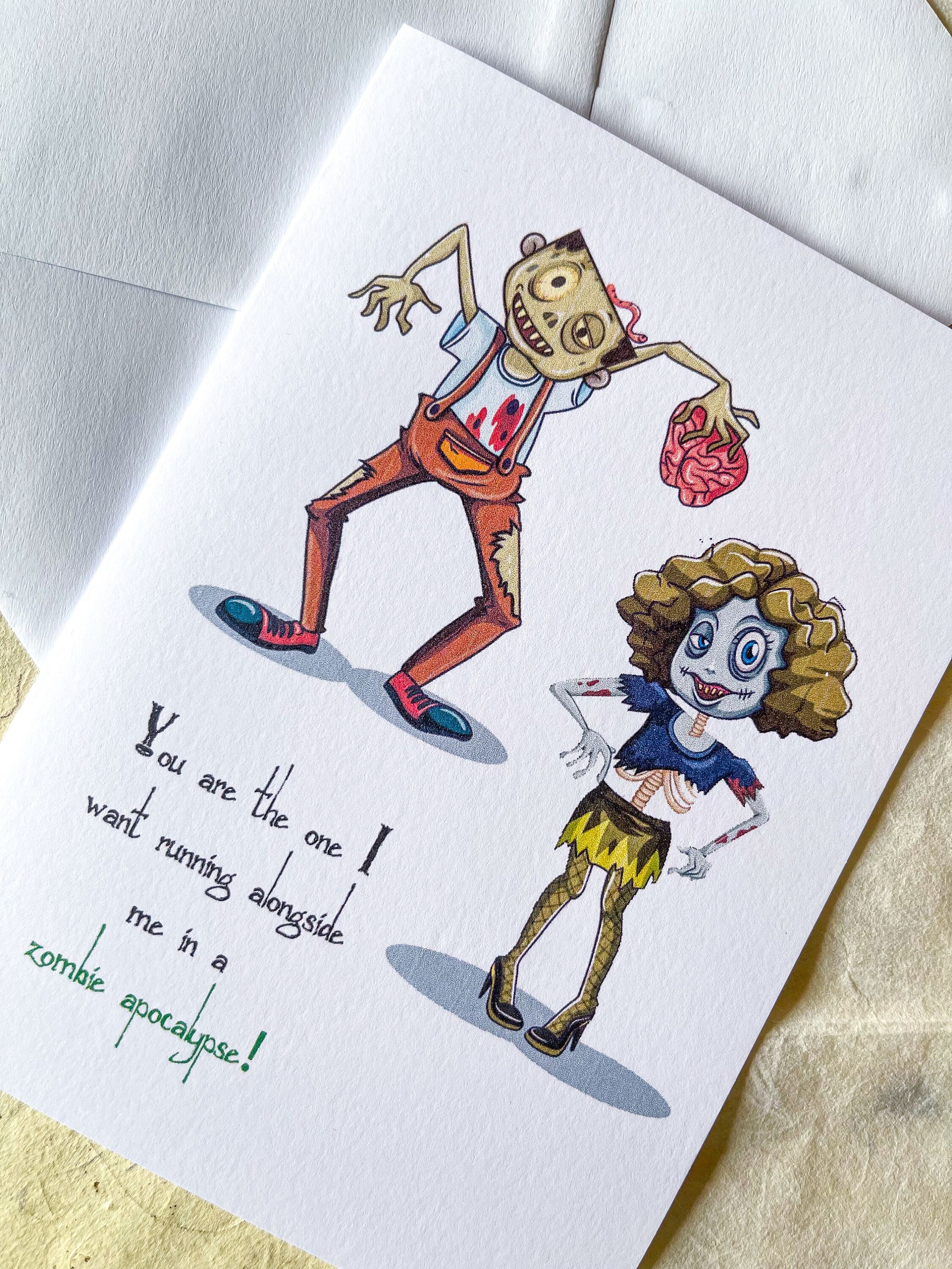 Zombie Apocalypse Card Greetings Card Birthday Card - Etsy