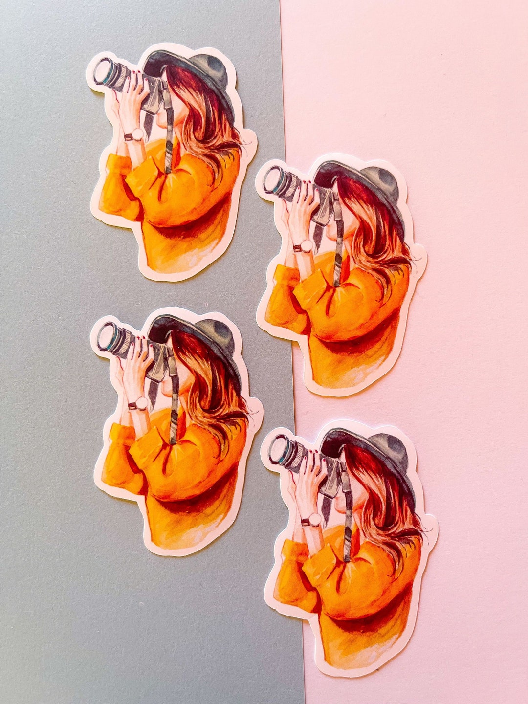 Female Photographer Sticker Photography Sticker Laptop Sticker Planner ...