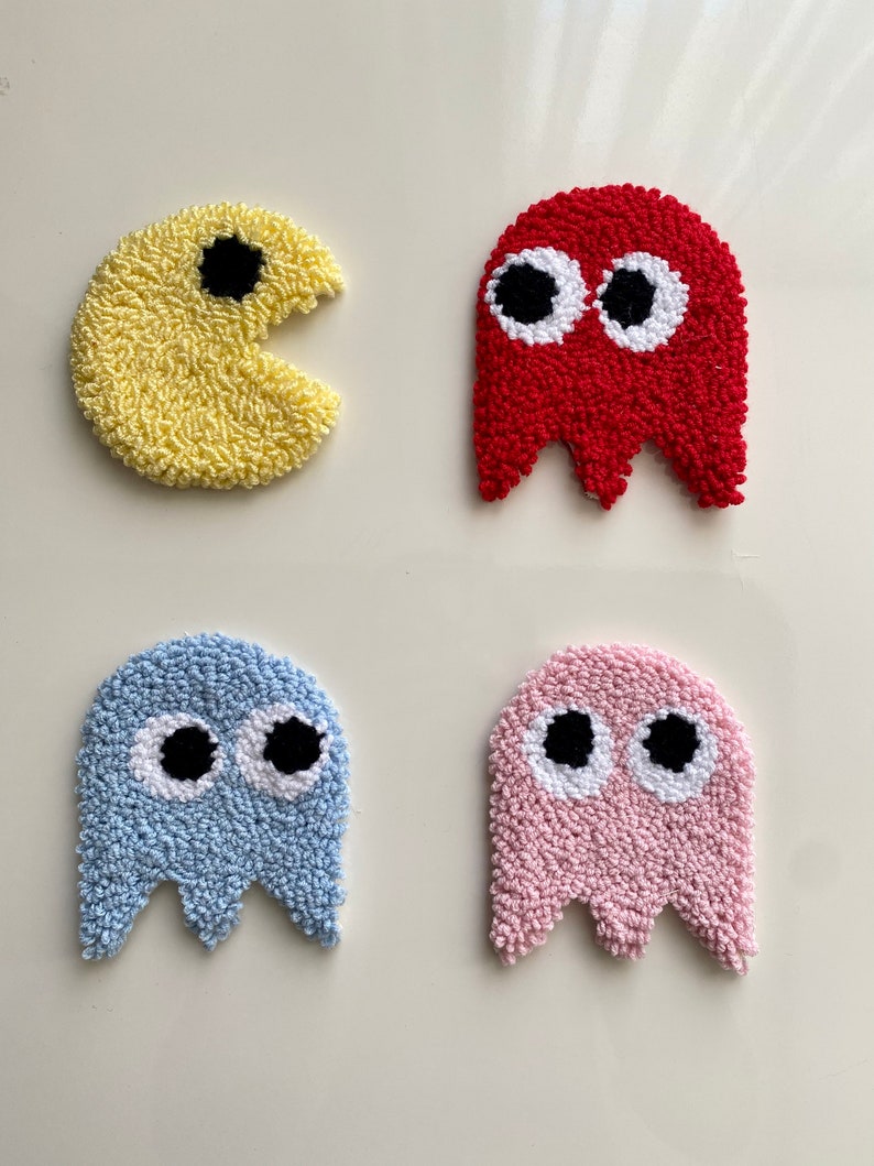 Punch Needle Coasters, Handmade Mug Rug, Drink Coasters - Etsy