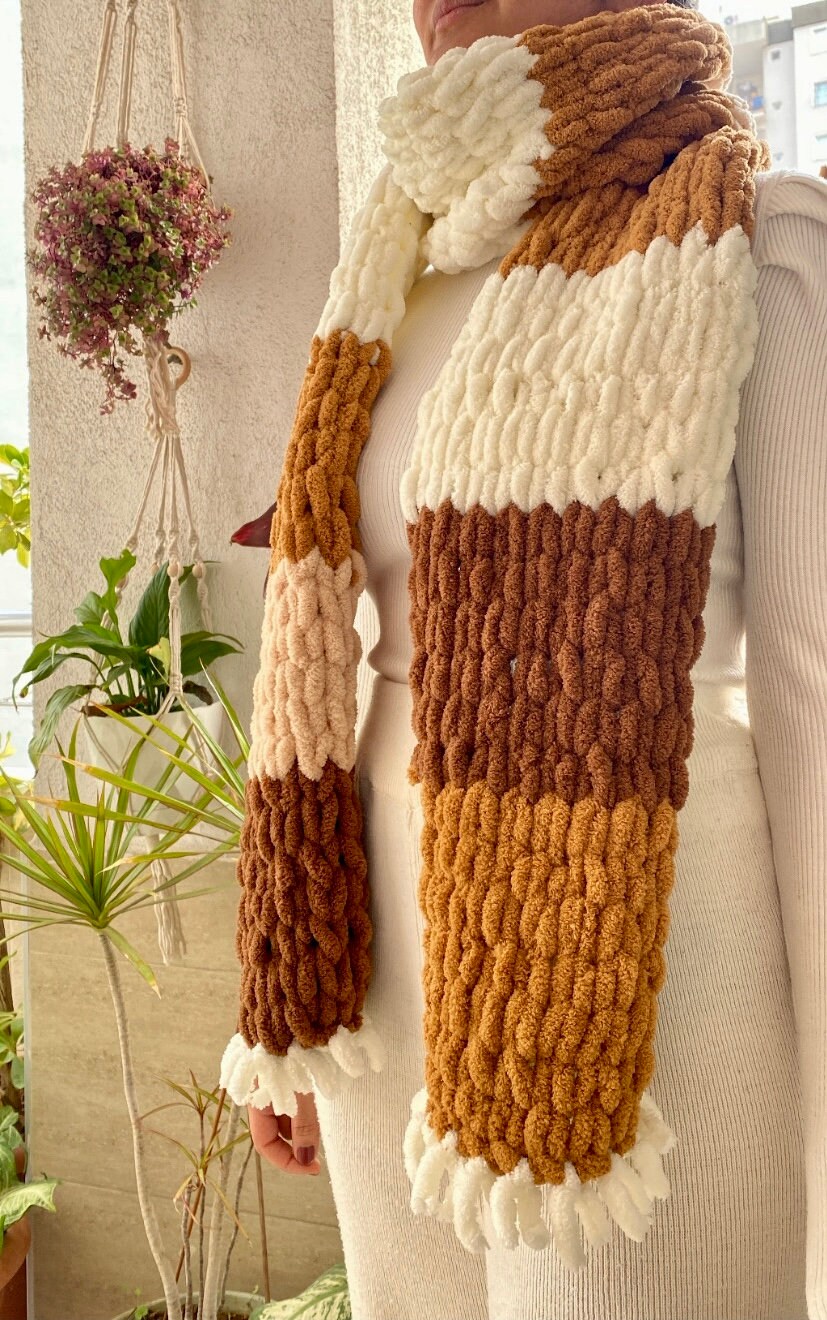 Fluffy Scarf, Soft Scarf, Handmade Shawl, Handmade Scarf, Puffy Scarf ...
