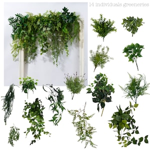 4 Ft Artificial Lush Mix Greenery Garland , Free Fast International ...