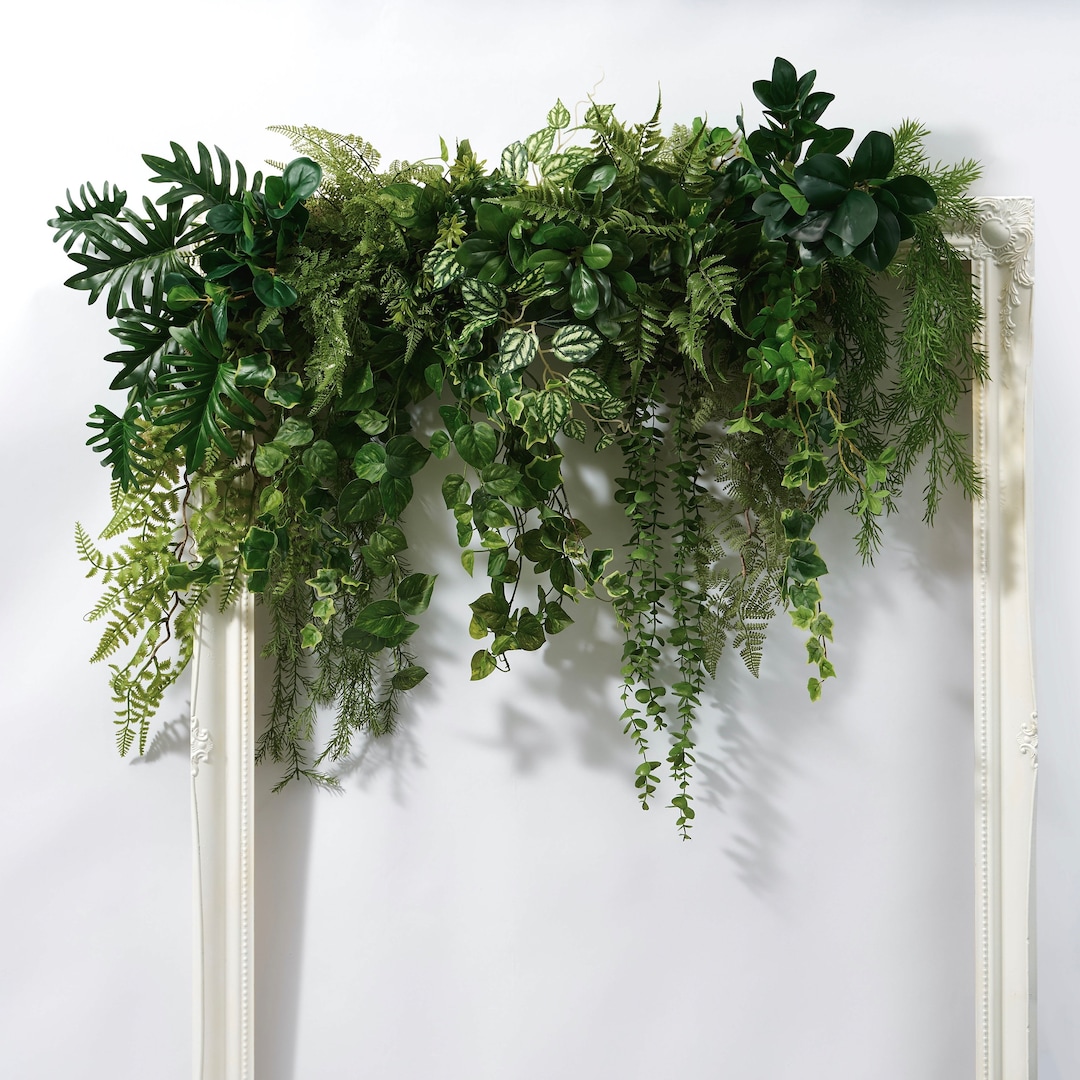 4 Ft Artificial Lush Mix Greenery Garland , Free Fast International ...