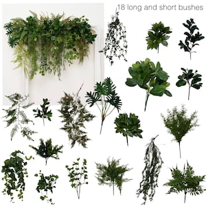 Lush Mix Greenery Garland: 4ft Waterproof Artificial Foliage - Etsy