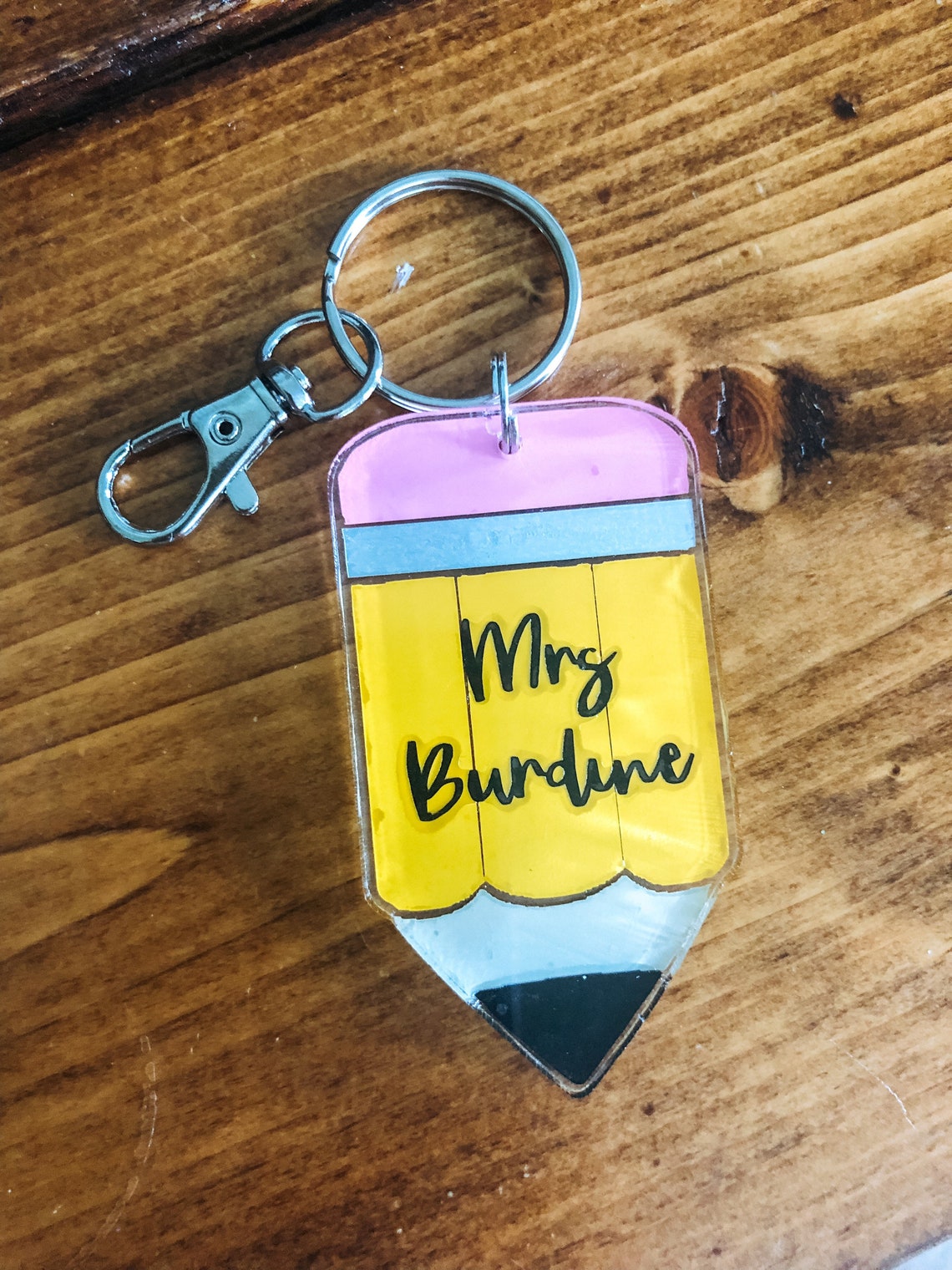 Personalized Teacher Keychain Personalized Teacher Lanyard | Etsy