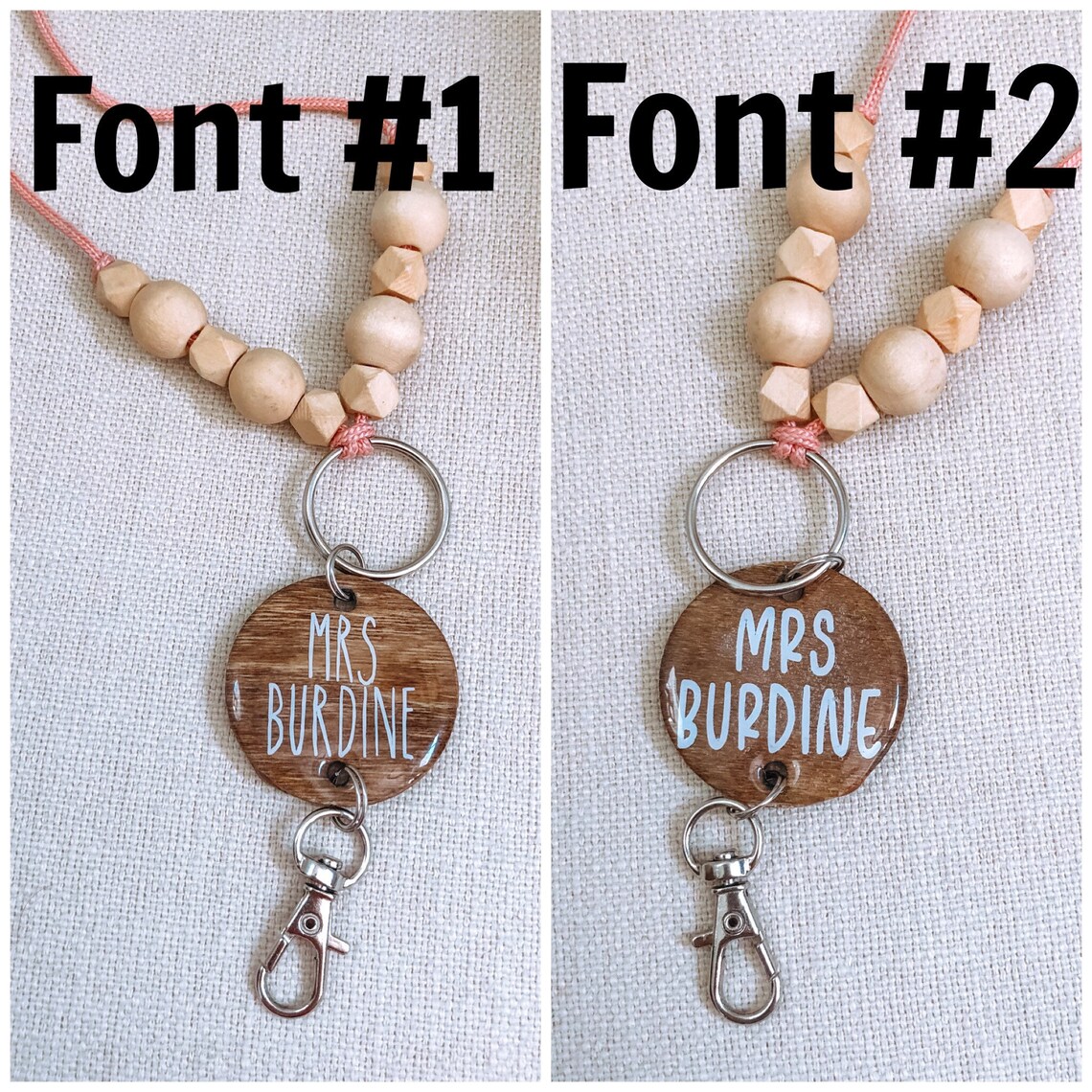 Personalized Teacher Lanyard Beaded Lanyard Teacher Gift - Etsy