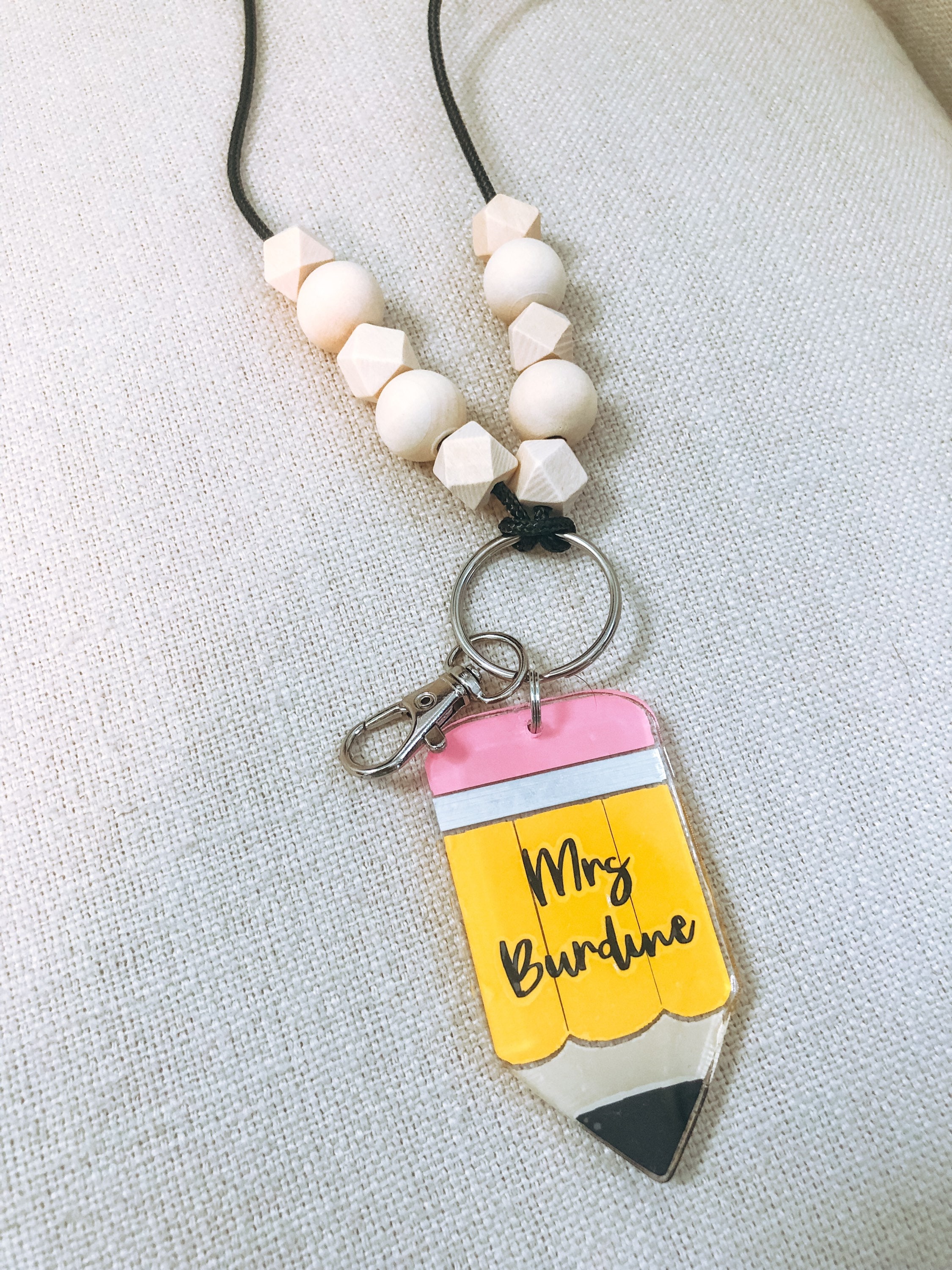 Personalized Teacher Keychain Personalized Teacher Lanyard - Etsy