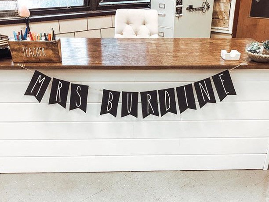Personalized Classroom Banner - Teacher Banner - Classroom Banner ...
