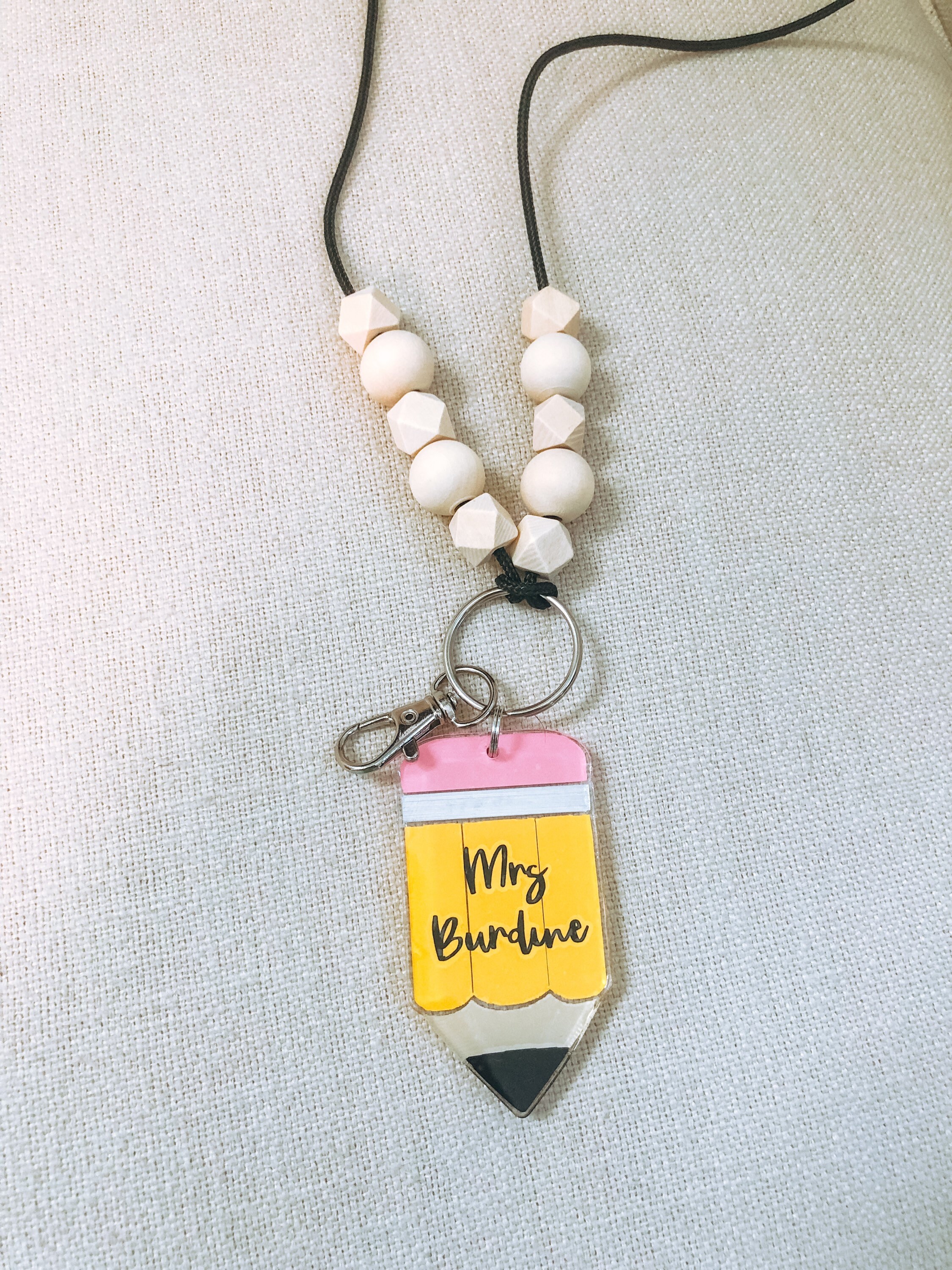 Personalized Teacher Keychain Personalized Teacher Lanyard - Etsy