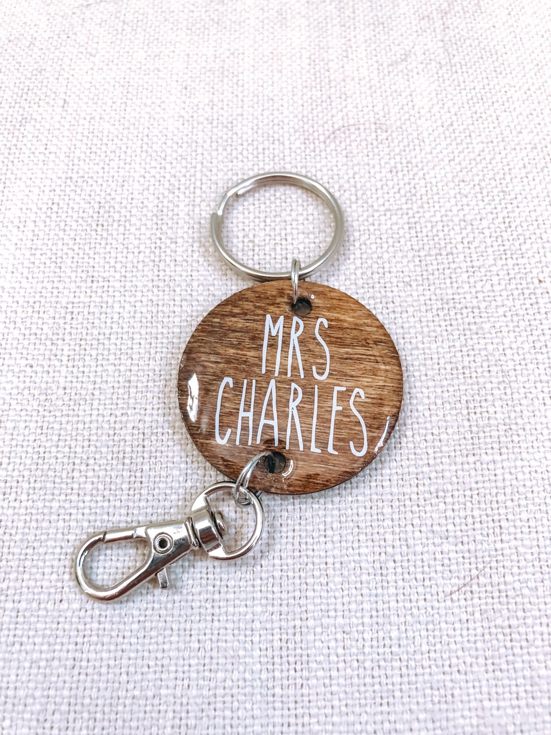 Personalized Keychain - Personalized Teacher Keychain - Teacher Badge ...