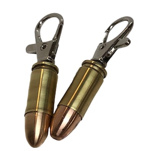 Unique Pair of Real 9mm Bullet Zipper Pull Charm or Keychain - Etsy