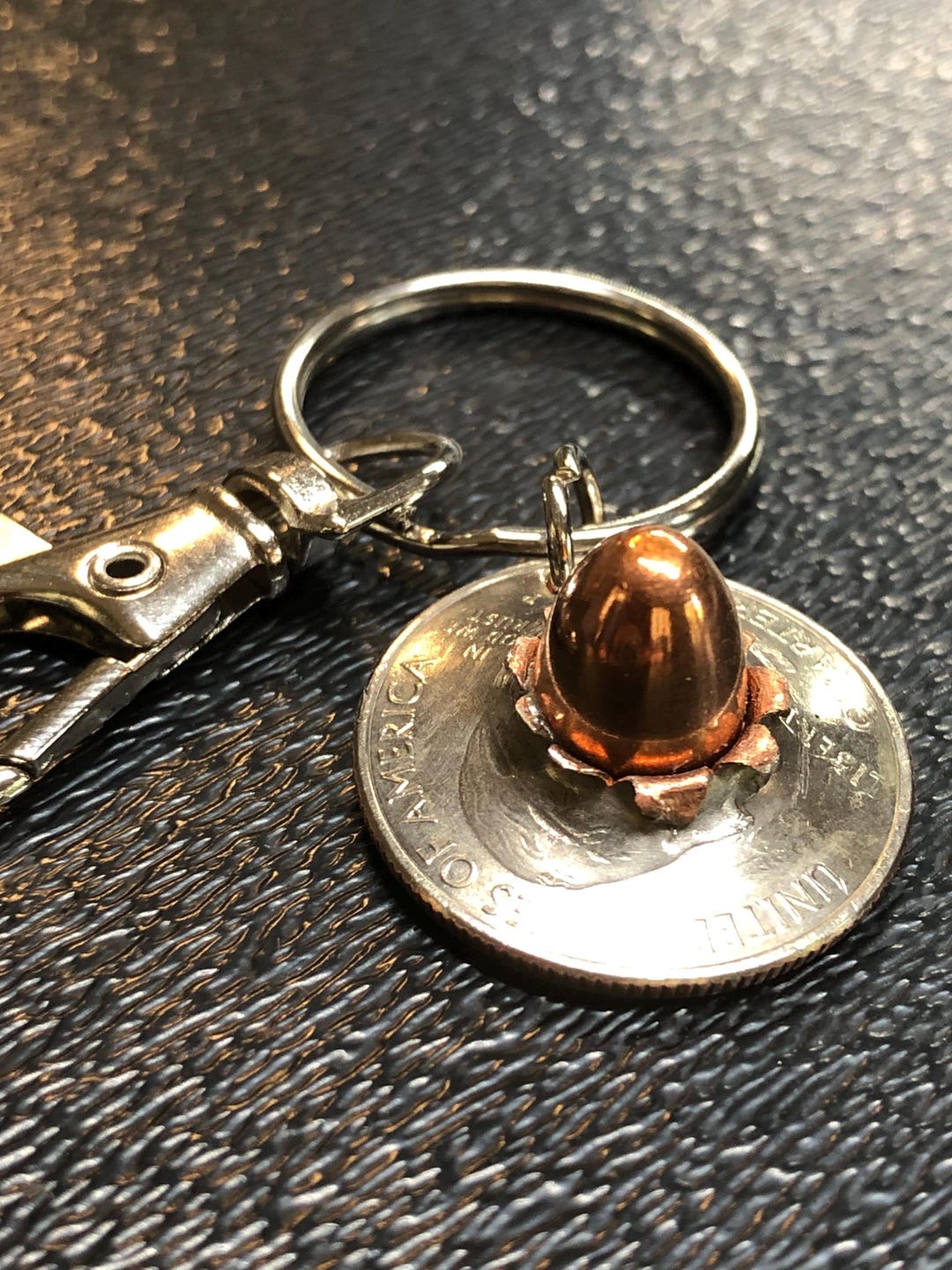 Real 9mm Bullet Quarter Key Chain Keychain Gift - Etsy