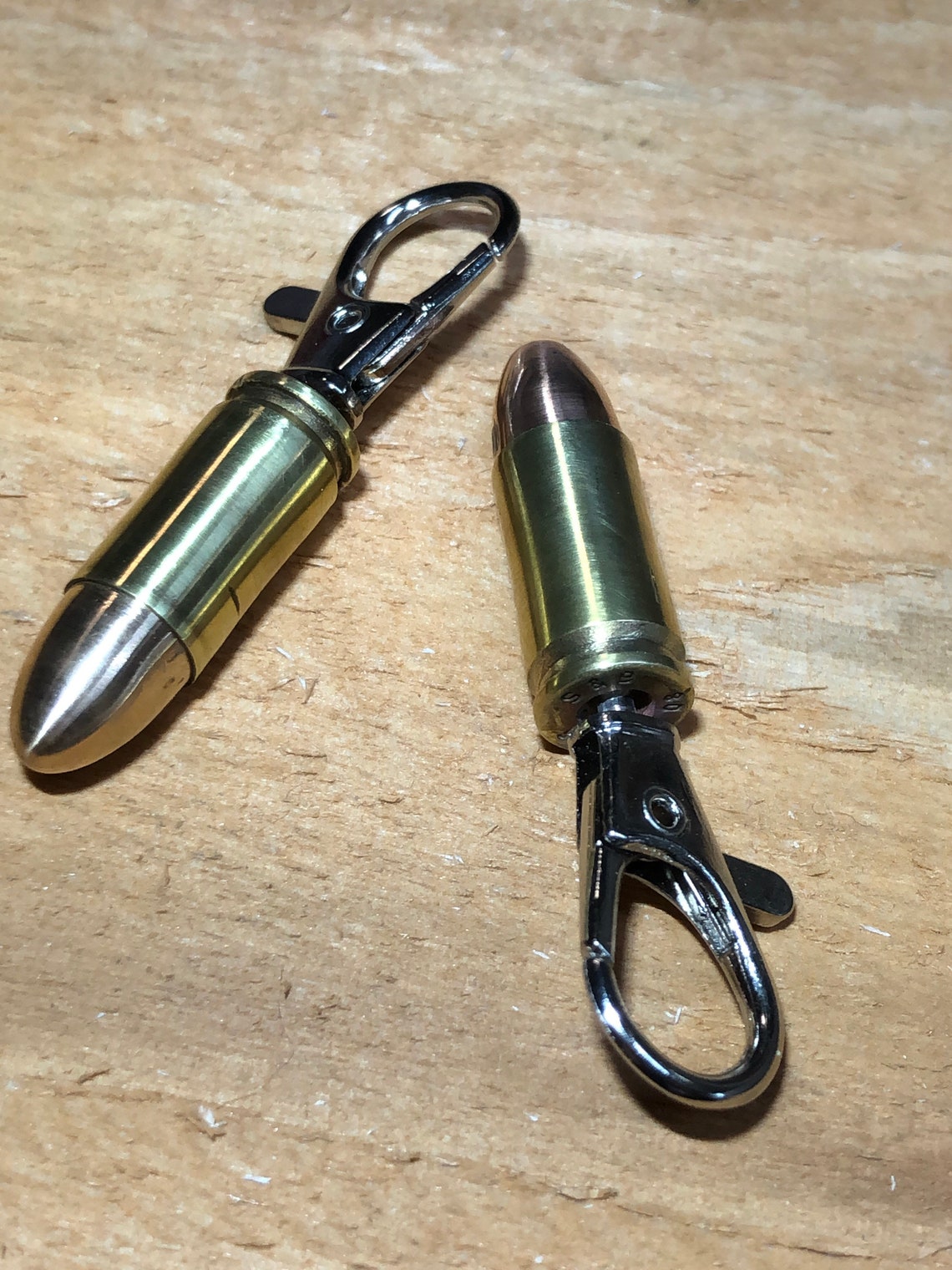 Unique Pair of Real 9mm Bullet Zipper Pull Charm or Keychain - Etsy