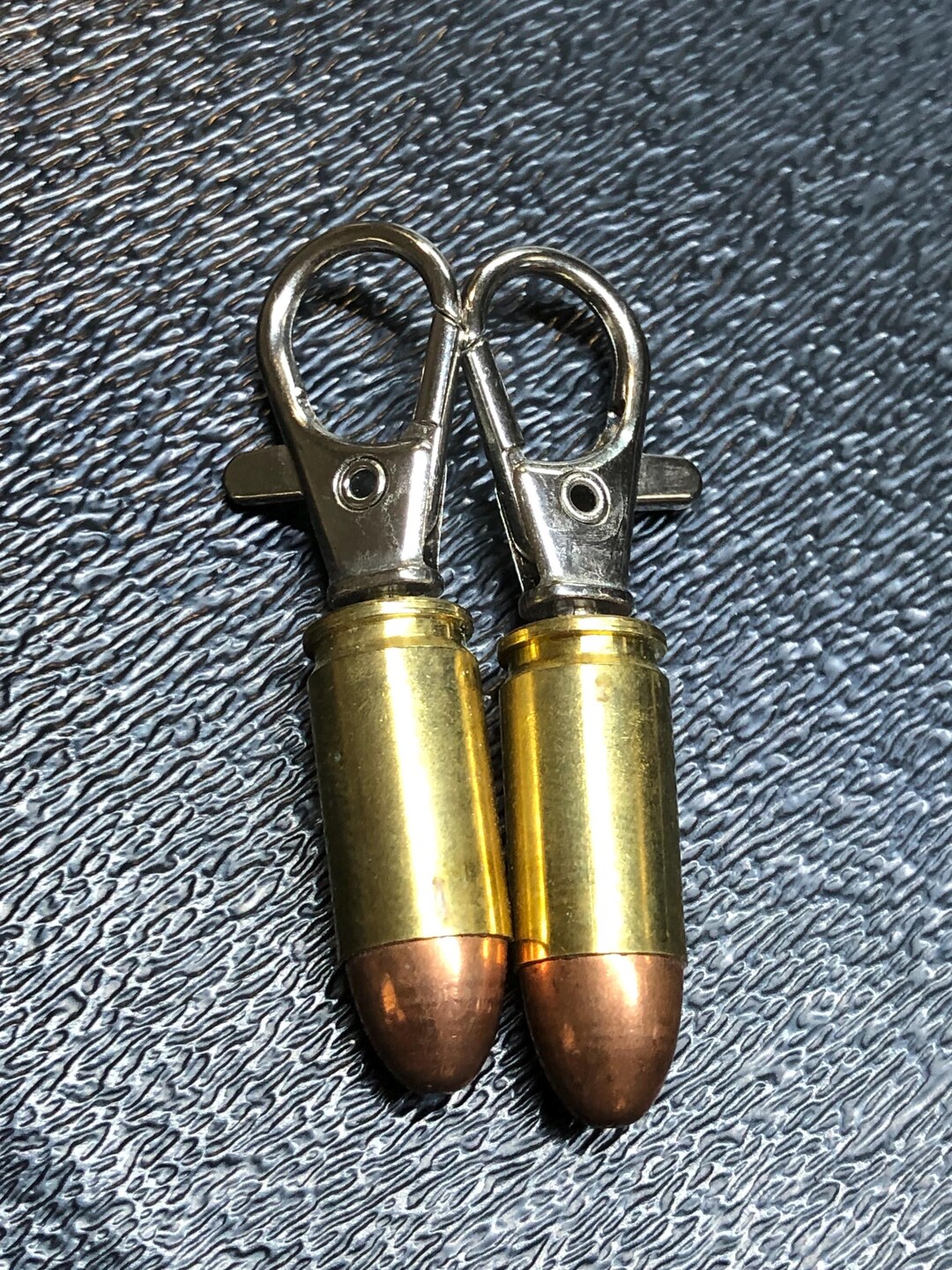 Unique Pair of Real 9mm Bullet Zipper Pull Charm or Keychain - Etsy