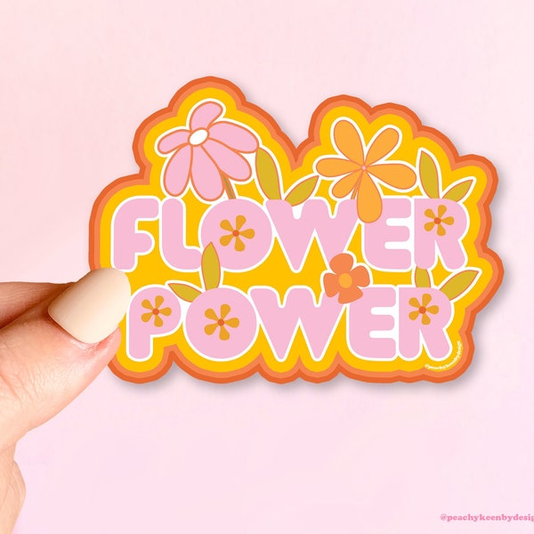 Flower Power Stickers - Etsy