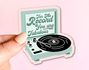 Vinyl Sticker Record - Etsy