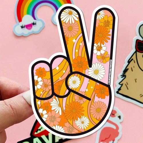 MAGNET Peace Sign Retro Fridge Magnet Car Magnet - Etsy