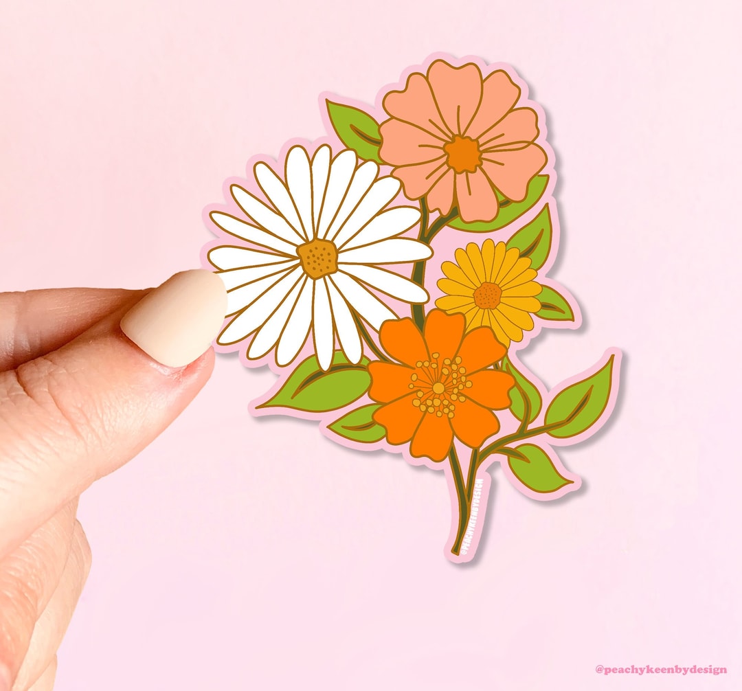 MAGNET Flower Power Three | Fridge Car Magnet, Decorative Magnet, Car ...
