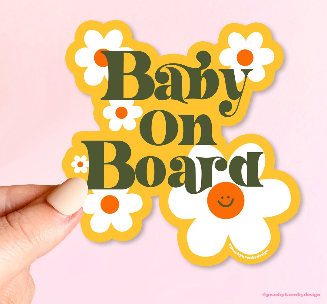 BUMPER STICKER Baby on Board & Babies on Board Bumper Sticker ...