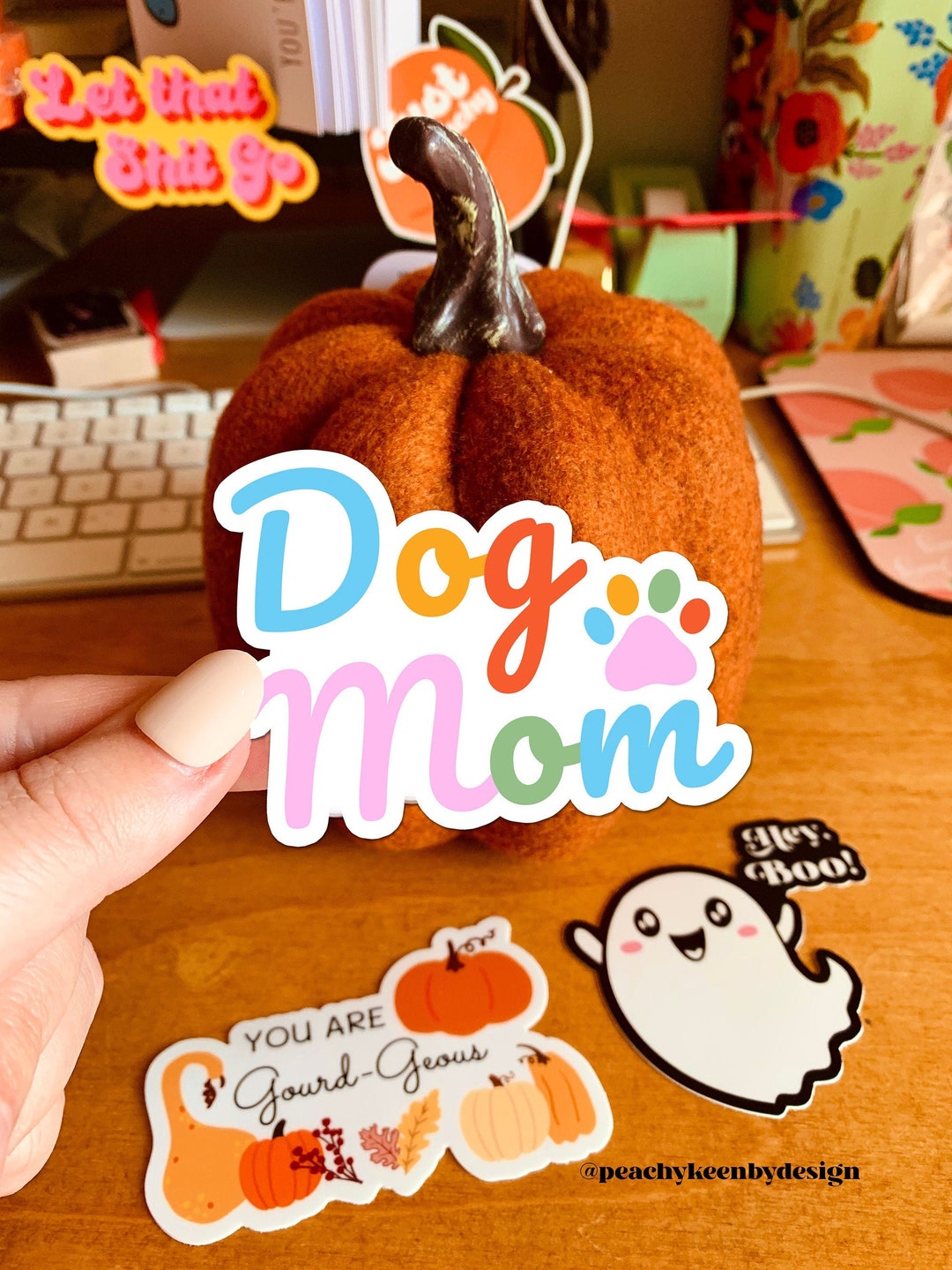 STICKER Dog Mom | Die-cut Stickers MacBook Pro, Skateboard, Car, Laptop ...