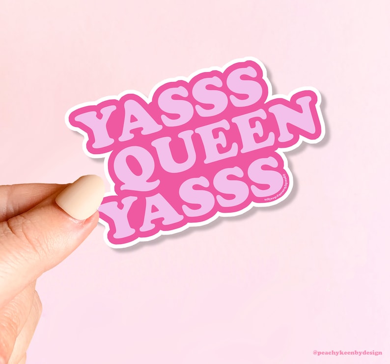 MAGNET Yasss Queen Yasss Retro Fridge Magnet Car Magnet - Etsy