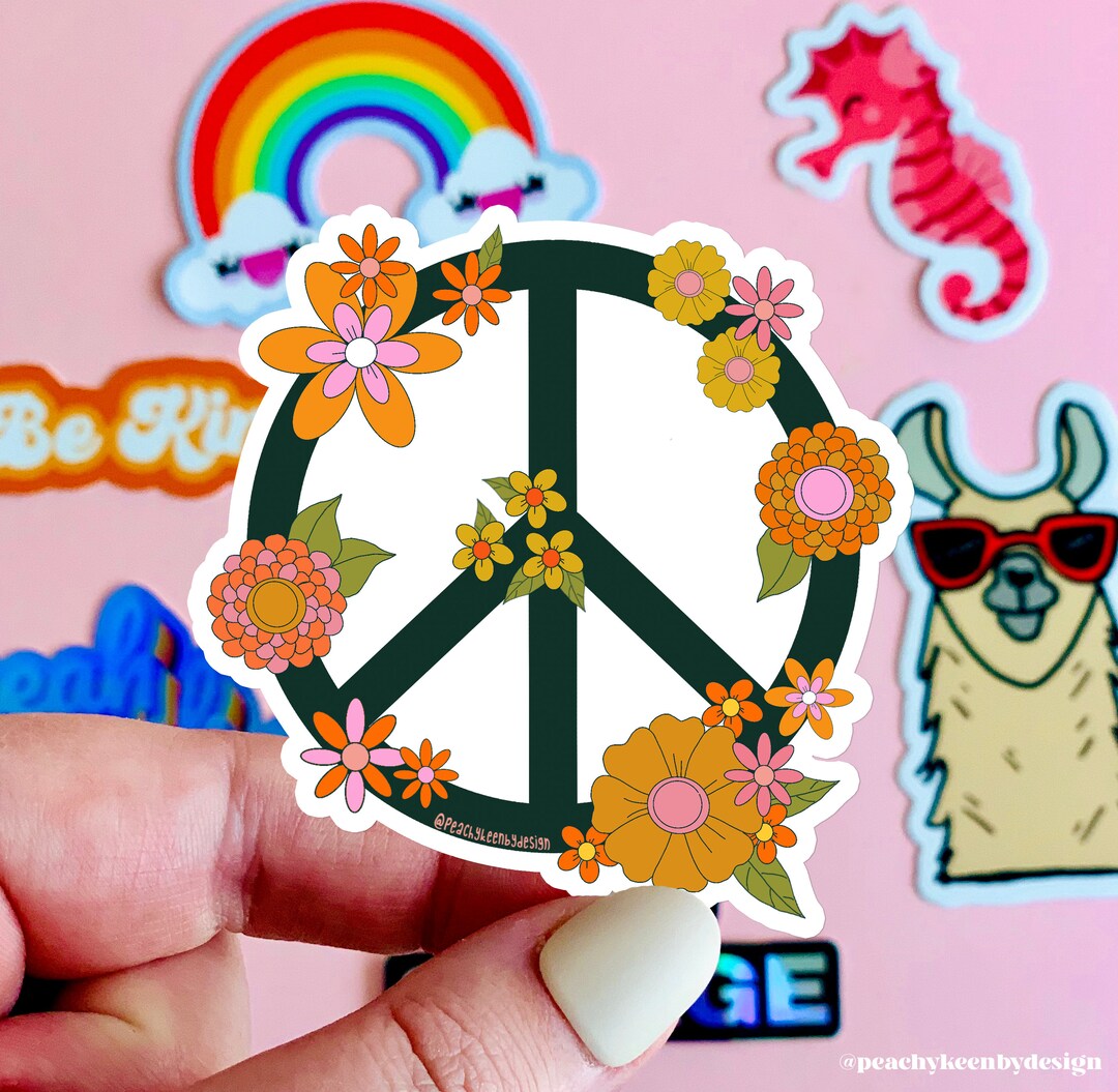 MAGNET Peace Sign Retro Fridge Magnet, Car Magnet, Decorative Magnet ...