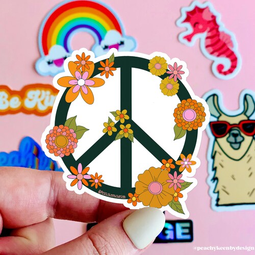 MAGNET Peace Sign Retro Fridge Magnet Car Magnet - Etsy