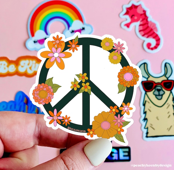 MAGNET Peace Sign Retro Fridge Magnet Car Magnet | Etsy