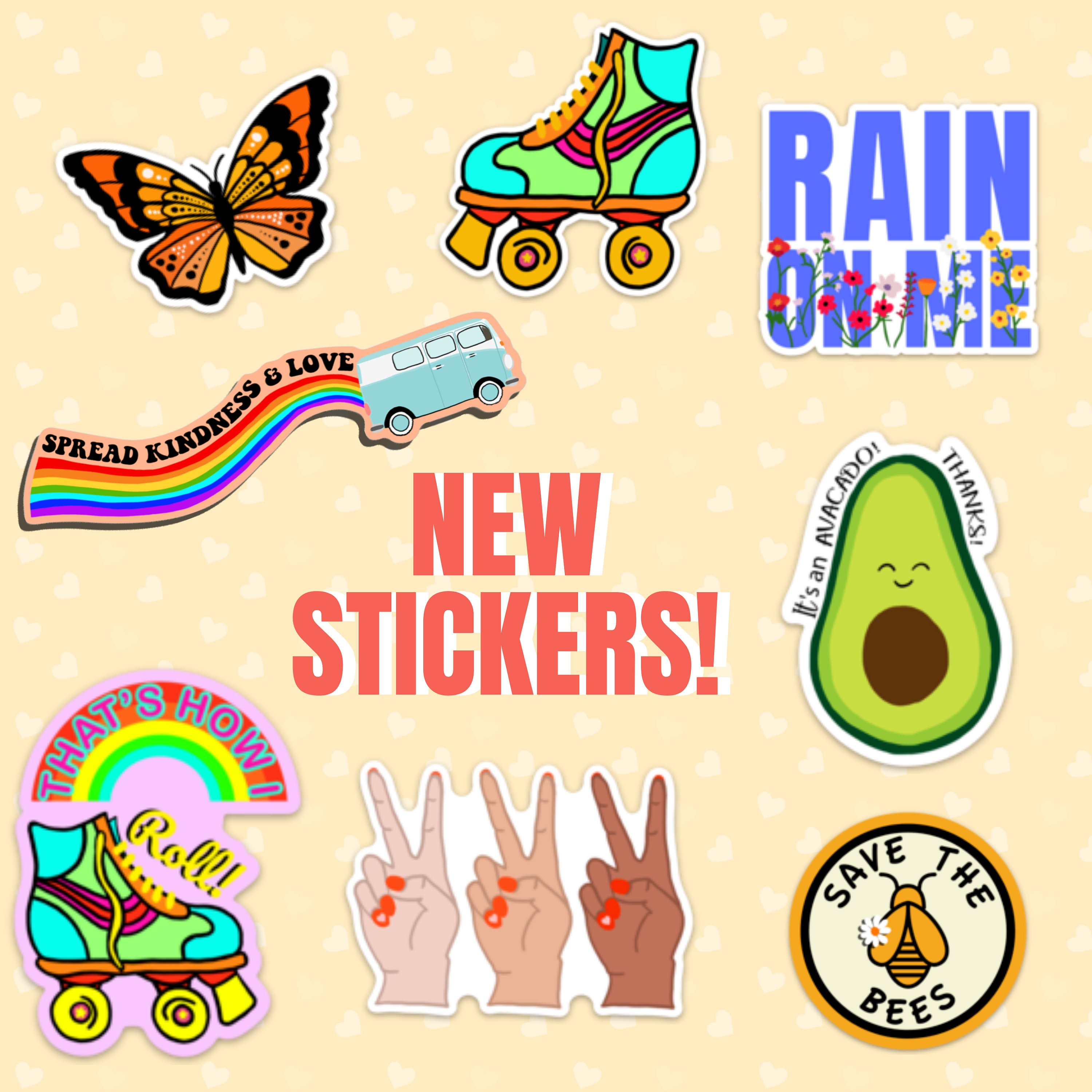 MAGNET Peace Sign Retro Fridge Magnet Car Magnet | Etsy