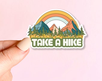 Hiking Sticker Hiking Boots Sticker Travel Stickers Outdoor Stickers ...