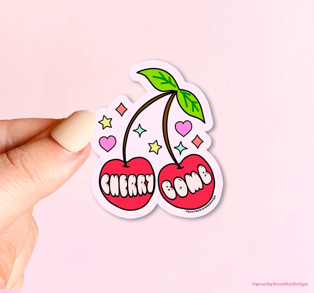 STICKER Cherry Bomb | Skateboard Sticker, Car Sticker, Laptop Vinyl ...