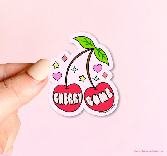 STICKER Cherry Bomb Skateboard Sticker Car Sticker Laptop - Etsy