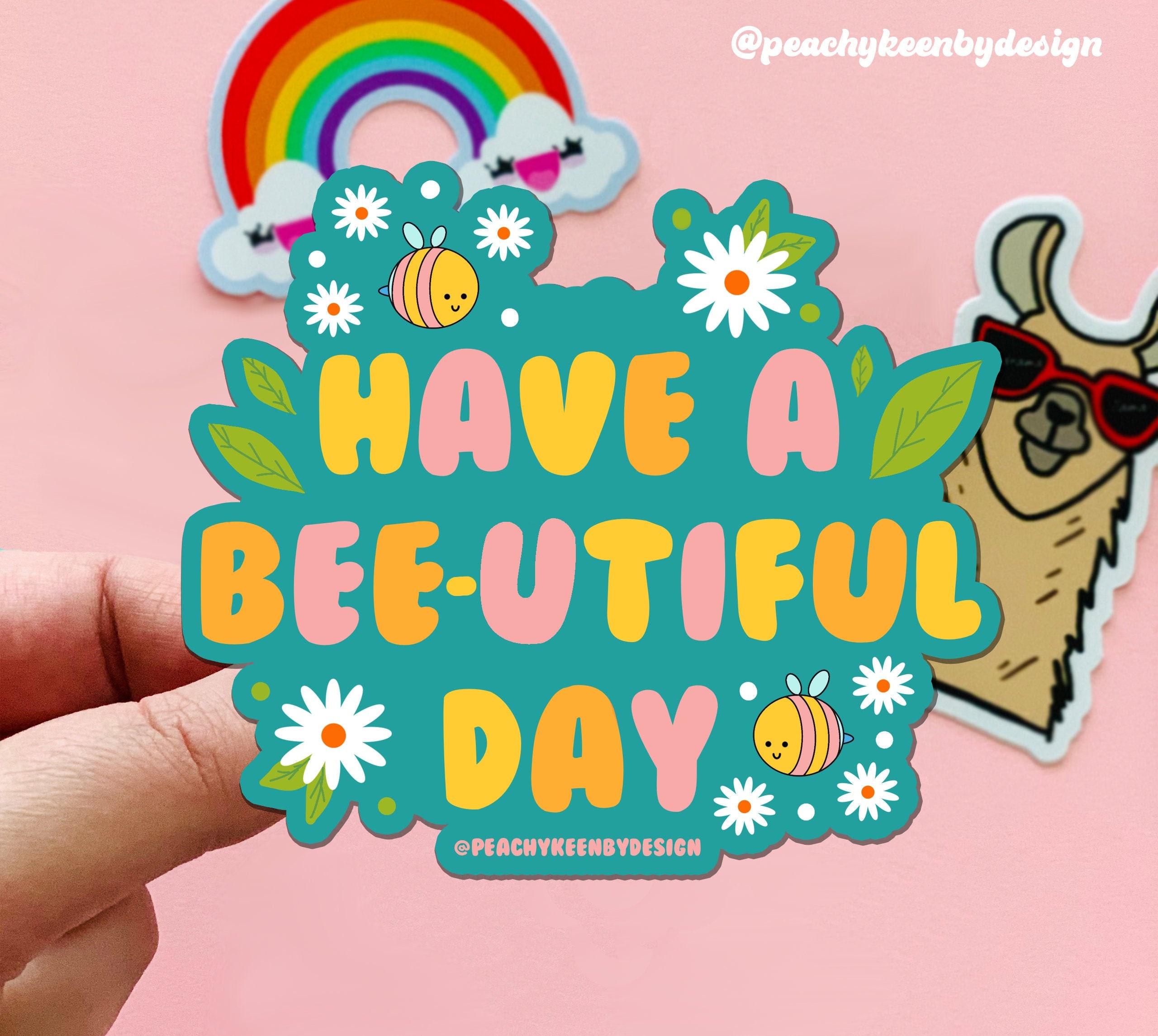 STICKER Have a Bee-utiful Day Die-Cut Window Skateboard | Etsy