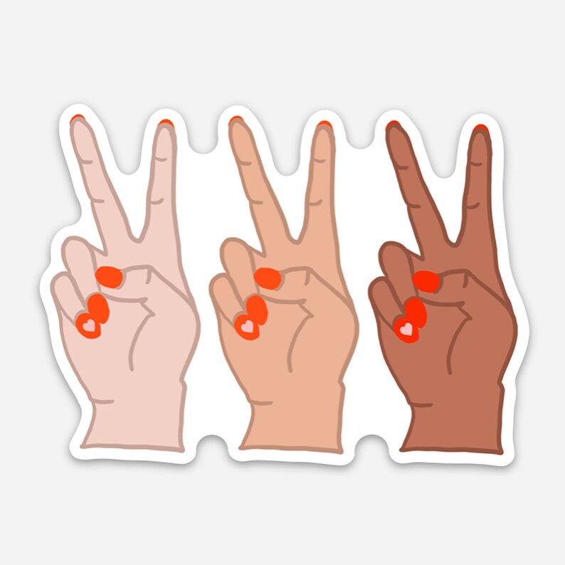 STICKER Peace & Love Equality Die-cut Window Skateboard - Etsy