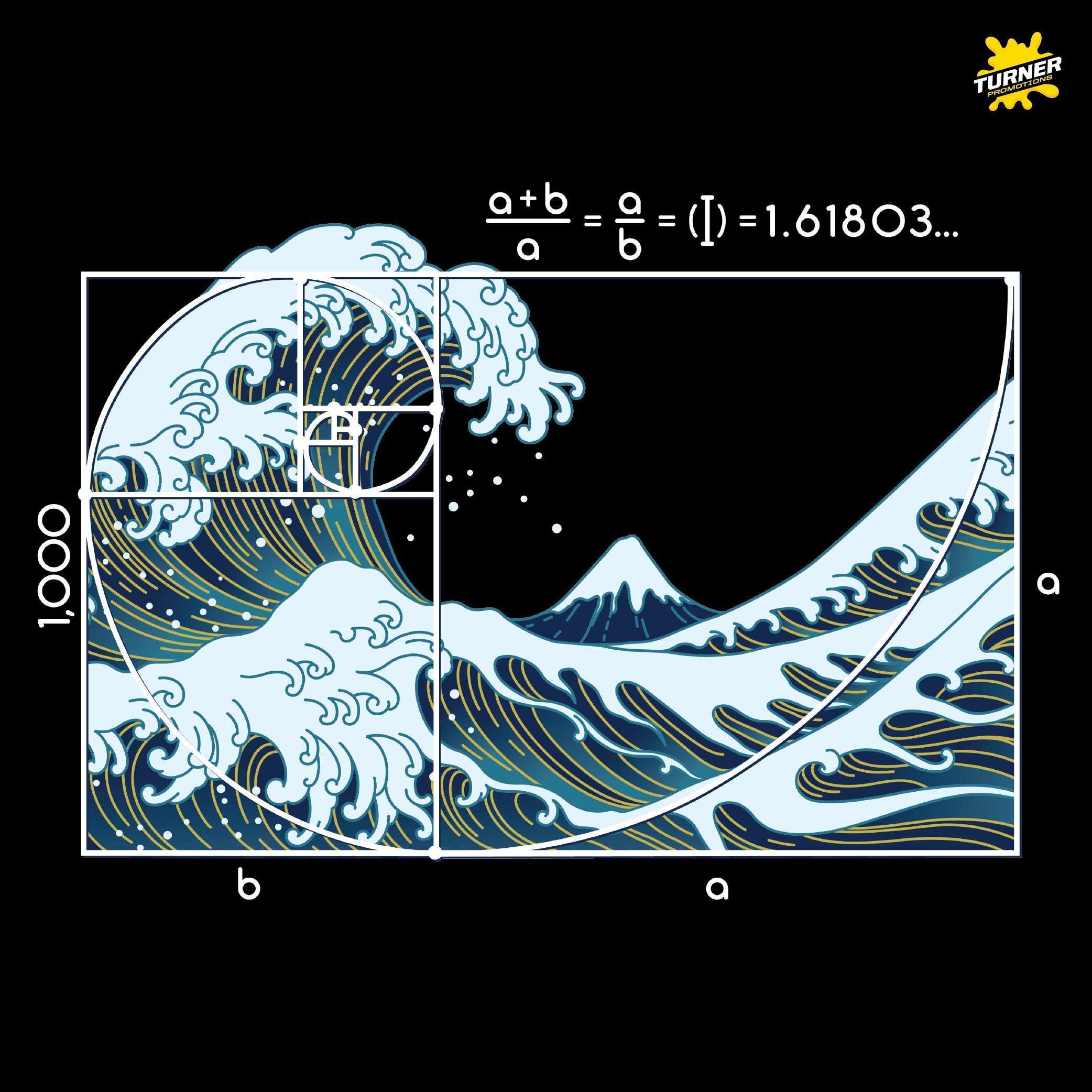 Golden Ratio Wave Unisex T-shirt - Etsy