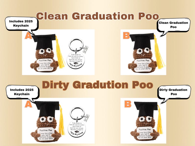 2026 Graduation Positive Pickle With Stand and Glasses, Graduation ...