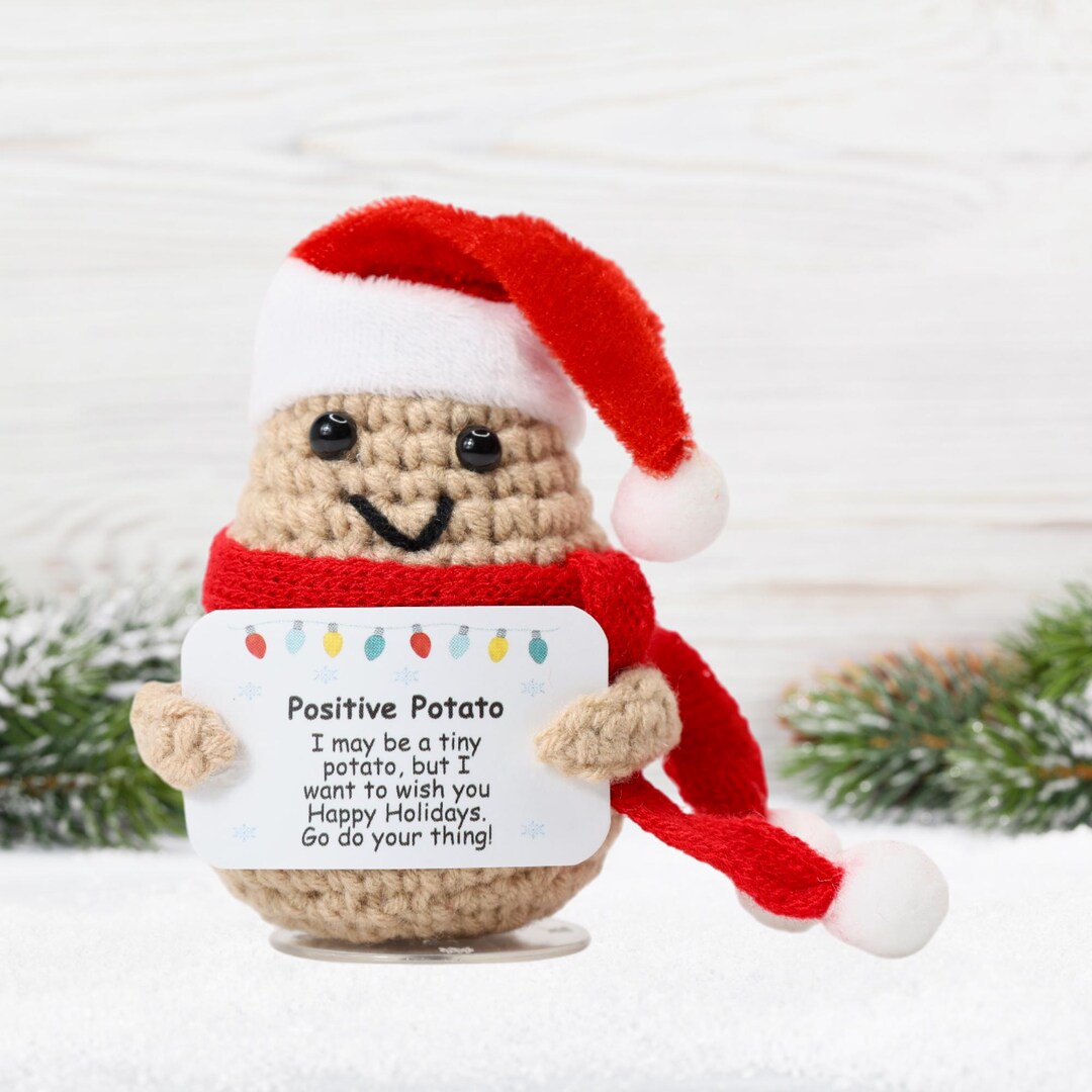 Christmas Positive Potato, Holiday Emotional Support Pickle. Stocking ...