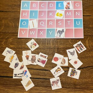 ABC GAME ⁕ Alphabet Match Game⁕ Language Material⁕ Printable ⁕phonemic ...