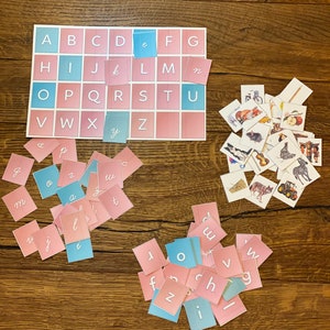 ABC GAME ⁕ Alphabet Match Game⁕ Language Material⁕ Printable ⁕phonemic ...