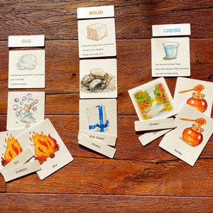 STATES OF MATTER ⁕science⁕simple Classification⁕montessori Printable ...
