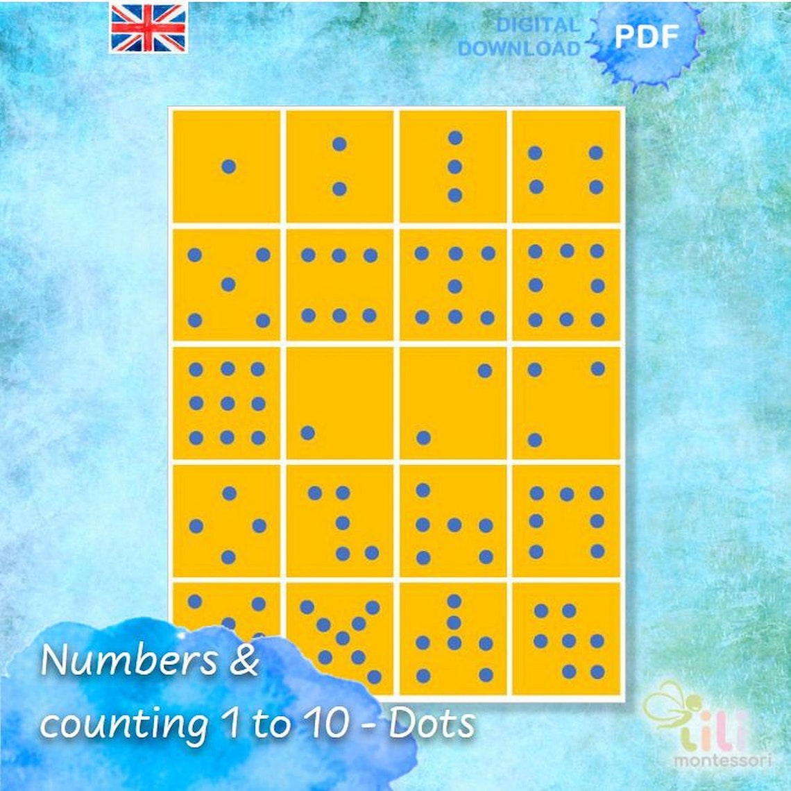 DOTS Numbers and Counting montessori Numeracy Numbers Counting ...
