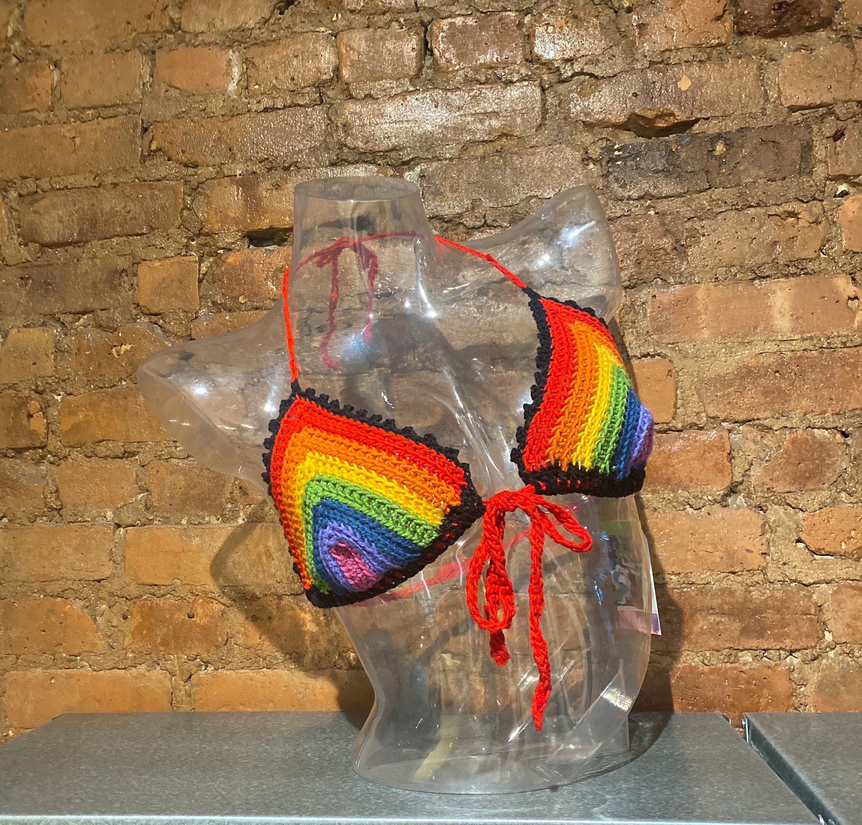 Taste the Rainbow Bikini Pride Bra Top - Etsy