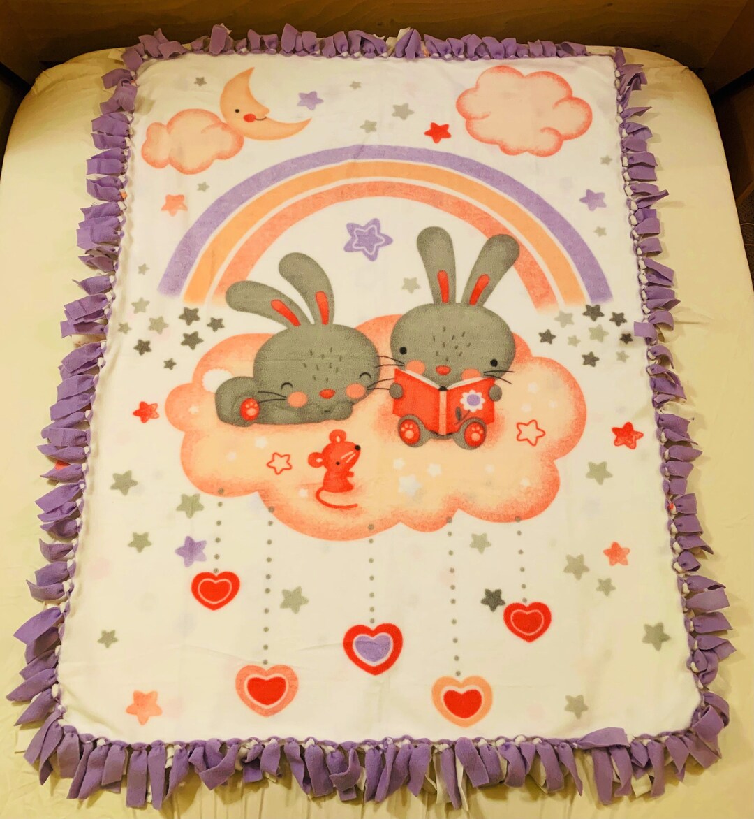 Bunny Blanket,bunny Throw,baby Shower Gift, Rabbit Blanket,rabbit Throw ...