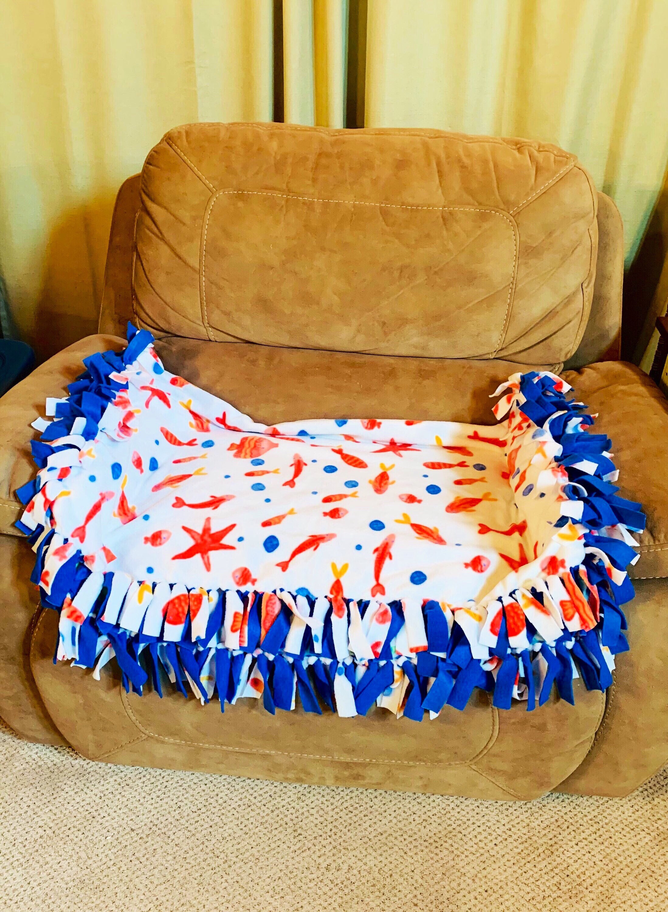 Under the Sea Throw, Tropical Fish Blanket, Under the Sea Blanket ...