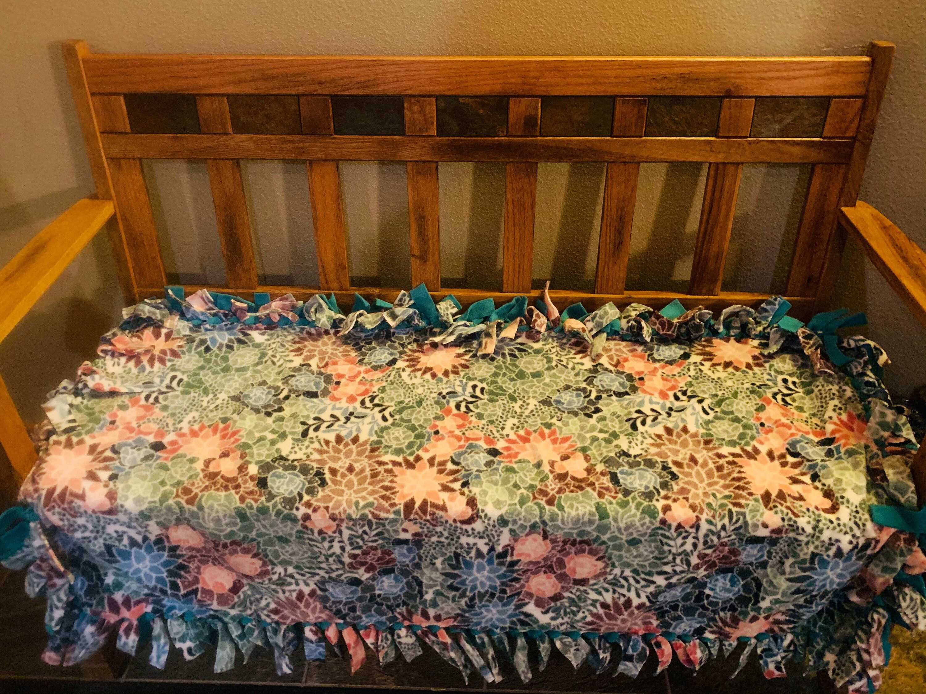 Floral Print Throw Blanket, Floral Print Fleece Blanket, Tropical ...