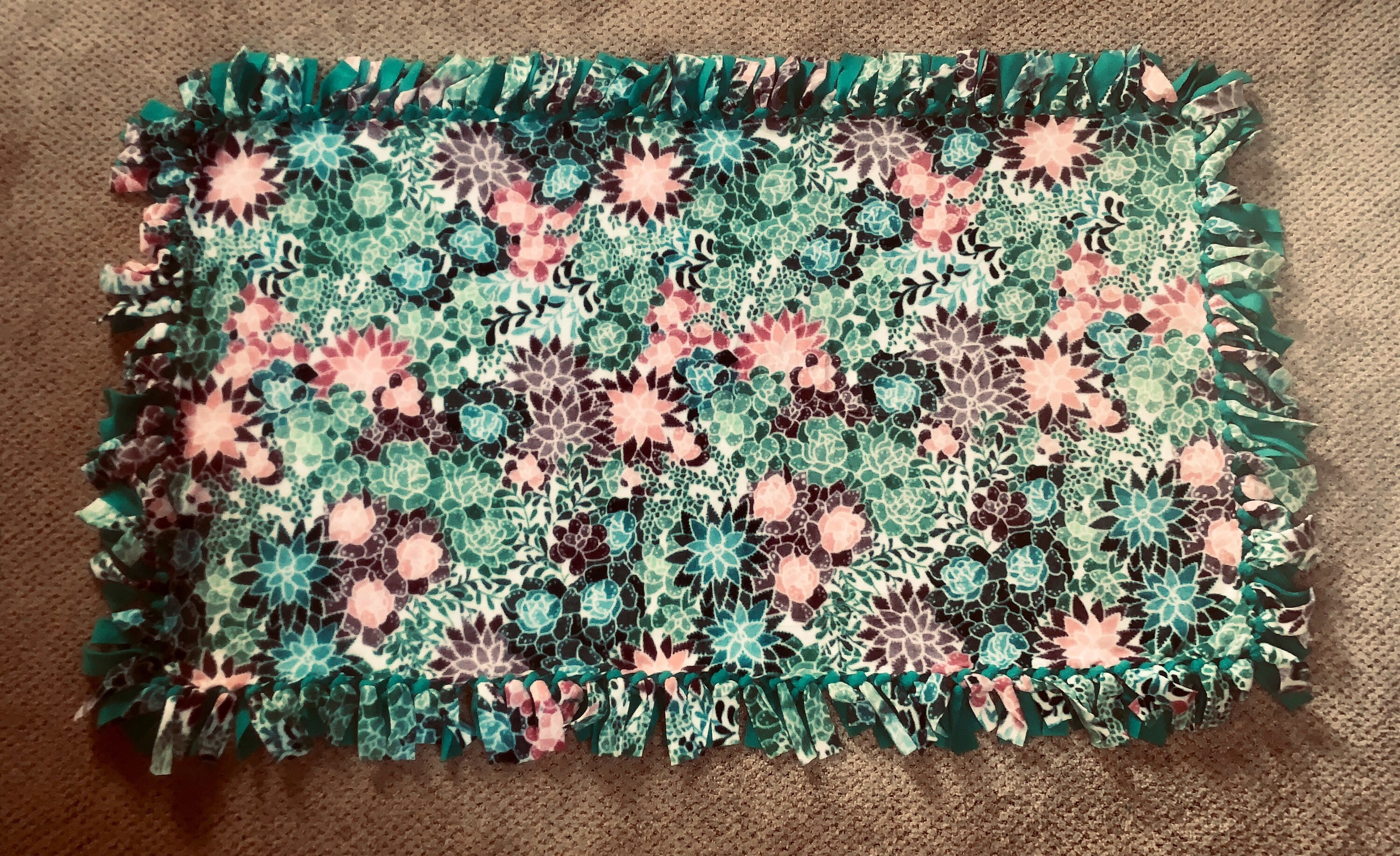 Floral Print Throw Blanket, Floral Print Fleece Blanket, Tropical ...