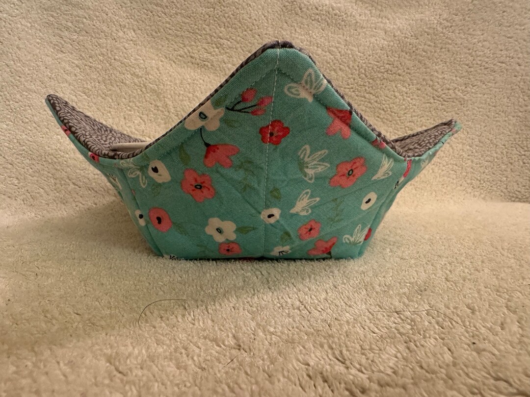 Floral Bowl Cozy: Cotton Soup Bowl Holder - Etsy