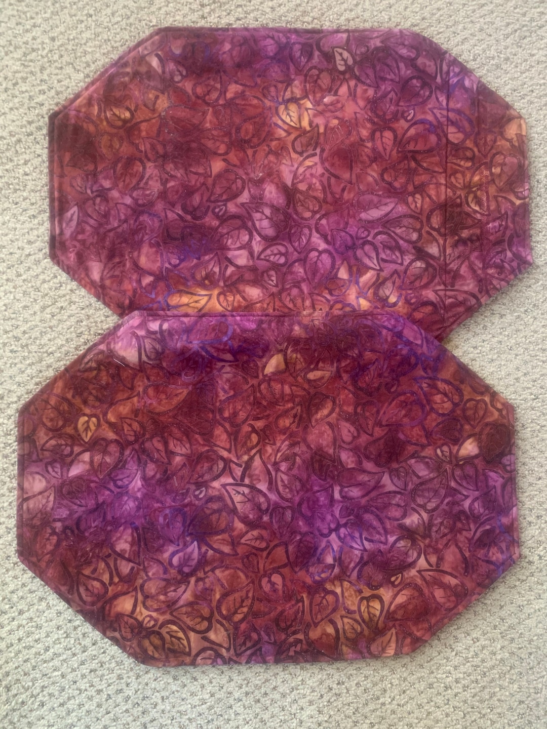 Handmade Batik Placemats: Indonesian Fabric Table Decorations - Etsy
