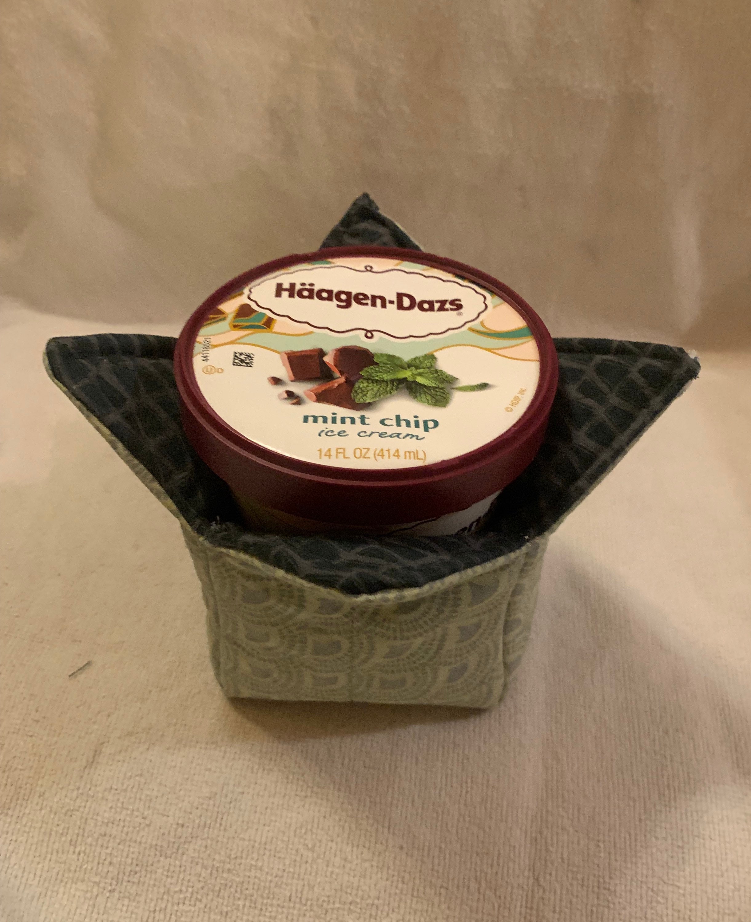 Ice Cream Cozy, Ice Cream Bowl Cozy, Dessert Container, Ice Cream Pint ...