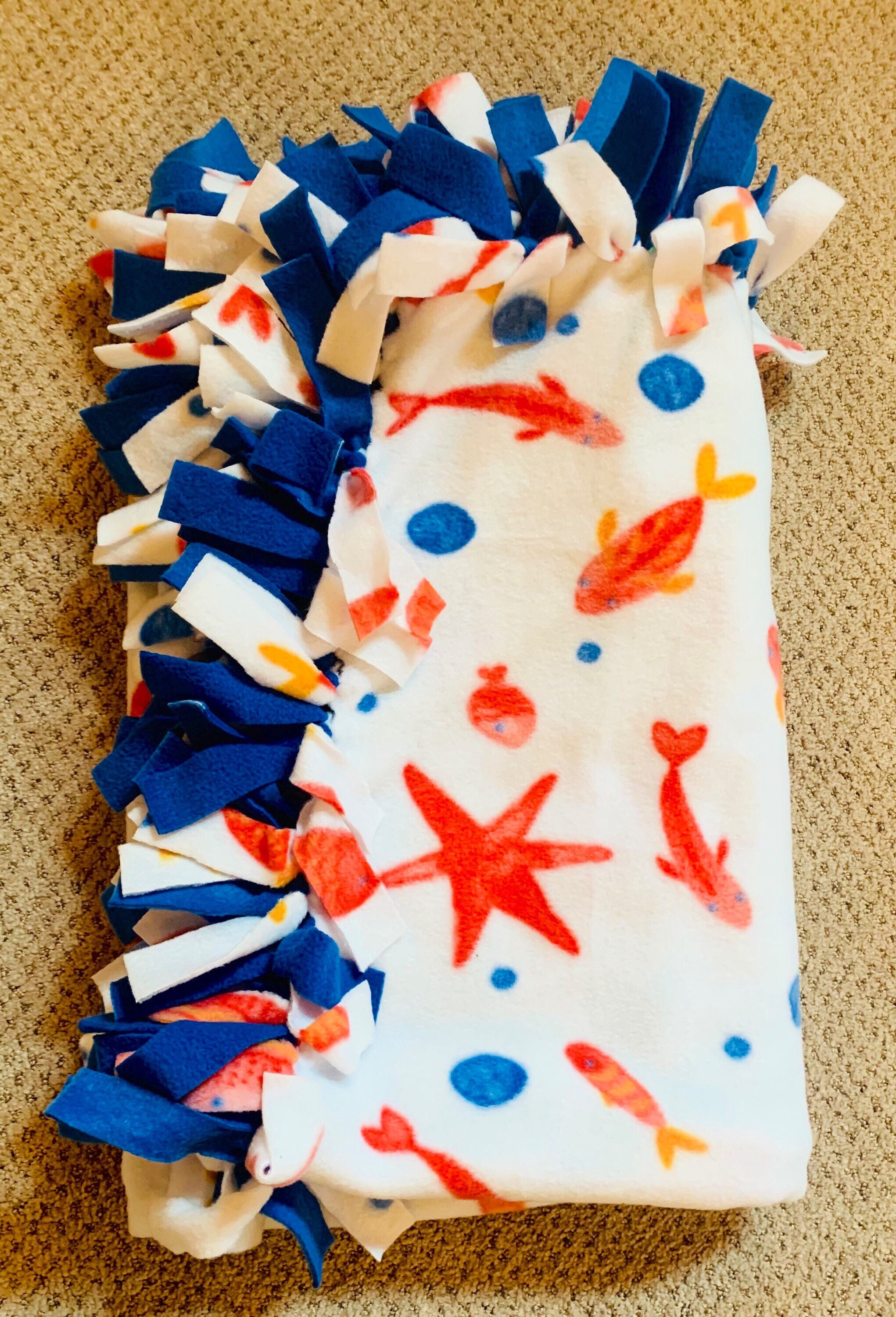 Under the Sea Throw, Tropical Fish Blanket, Under the Sea Blanket ...
